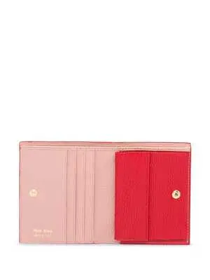 Miu Miu Heart Appliqué Compact Wallet