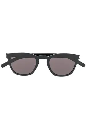 Saint Laurent Square Frame Sunglasses - Black