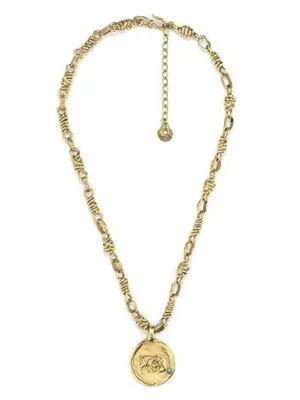 GOOSSENS Talisman Aries Medallion Necklace - Gold