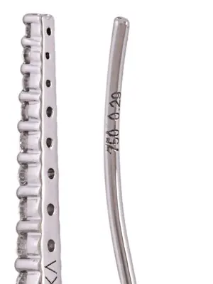 ALINKA 18kt White Gold Vera Diamond Cuff Earring - Metallic