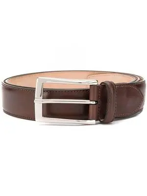 SCAROSSO Contrast-buckle Belt - Brown