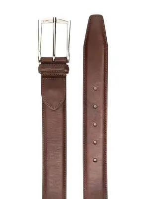 SCAROSSO Contrast-buckle Belt - Brown