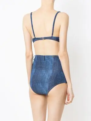 AMIR SLAMA High-waisted Denim Bikini Set