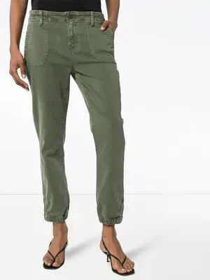 Paige Mayslie Cargo Trousers - Green