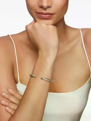 David Yurman 14kt Yellow And Sterling Silver Classic Cable Bracelet - Gold