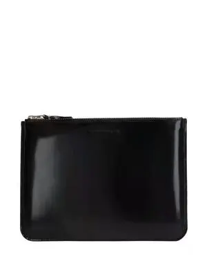 Comme Des Garçons Logo-debossed Clutch