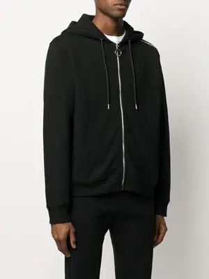 Rabanne Logo Shoulder Zip-up Cardigan