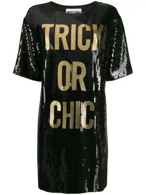 Moschino Sequined T-shirt Dress