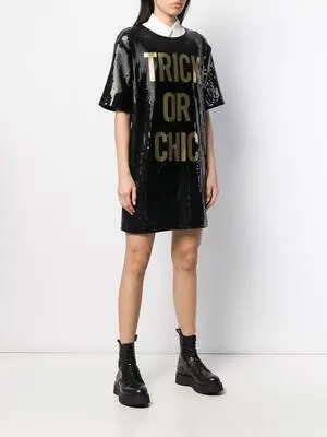 Moschino Sequined T-shirt Dress