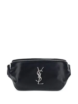 Saint Laurent Leather Belt Bag - Black