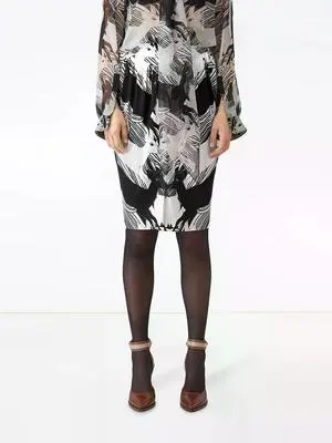 Burberry Abstract Deer Print Skirt