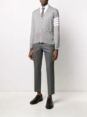 Thom Browne 4-bar V-neck Cardigan