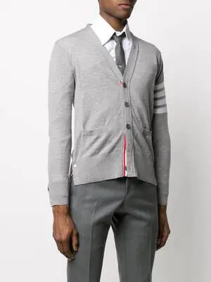 Thom Browne 4-bar V-neck Cardigan