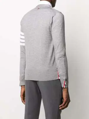 Thom Browne 4-bar V-neck Cardigan