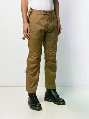 Dsquared2 Zip Detail Cargo Trousers With Suspenders