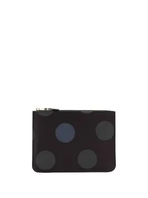 Comme Des Garçons Polka Dot Printed Wallet - Black