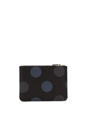 Comme Des Garçons Polka Dot Printed Wallet - Black