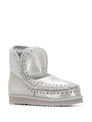 Mou Crochet Trim Snow Boots