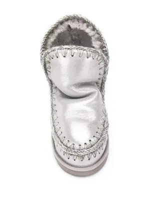 Mou Crochet Trim Snow Boots
