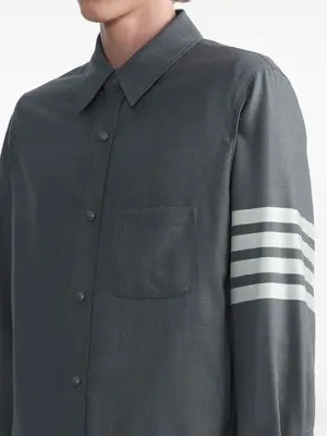 Thom Browne Snap Front Shirt Jacket