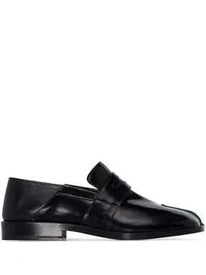 MAISON MARGIELA Tabi Leather Loafers - Black