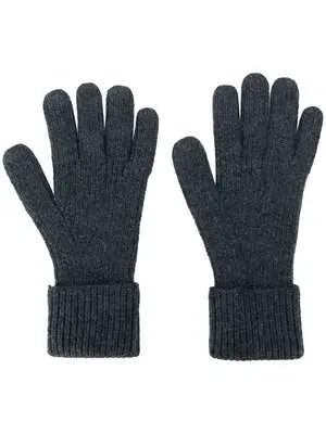 N.peal Ribbed Gloves - Grey