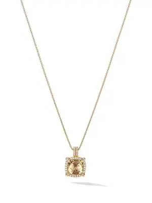 David Yurman 18kt Yellow Châtelaine Citrine And Diamond Pendant - Gold