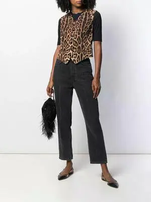 Dolce & Gabbana Leopard Print Waistcoat