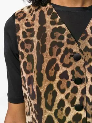 Dolce & Gabbana Leopard Print Waistcoat