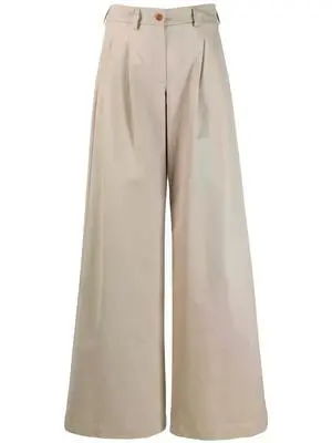 MAISON JEJIA Katherine Wide Leg Trousers - Neutrals