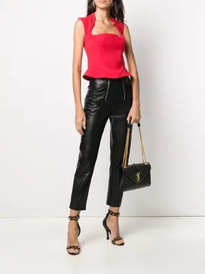 Saint Laurent Cassandra Quilted Shoulder Bag - Black