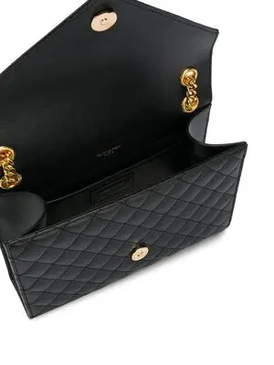 Saint Laurent Cassandra Quilted Shoulder Bag - Black