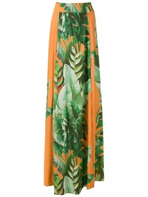 AMIR SLAMA Printed Maxi Skirt