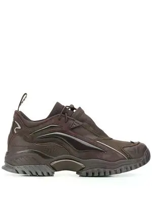 Random Identities Contrast Panel Toggle Sneakers - Brown