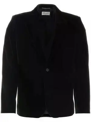 Saint Laurent Single-breasted Velvet Blazer
