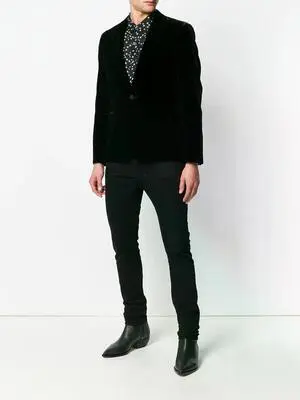 Saint Laurent Single-breasted Velvet Blazer