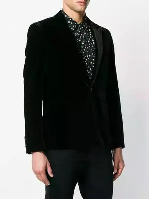 Saint Laurent Single-breasted Velvet Blazer
