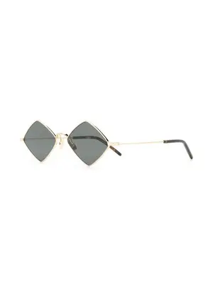 Saint Laurent Diamond-shape Frame Sunglasses - Black