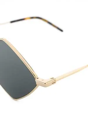 Saint Laurent Diamond-shape Frame Sunglasses - Black