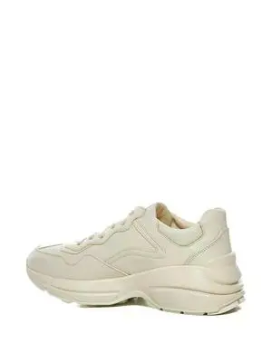 Gucci Rhyton Leather Sneakers - Neutrals