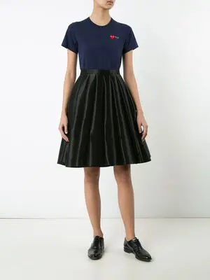 Play Comme Des Garcon Embroidered Heart T-shirt - Blue