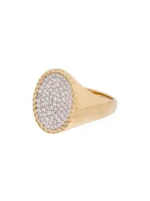 Yvonne Léon 18kt Diamond Signet Ring