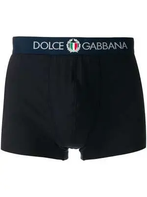 Dolce & Gabbana Logo-waistband Boxer Briefs - Blue