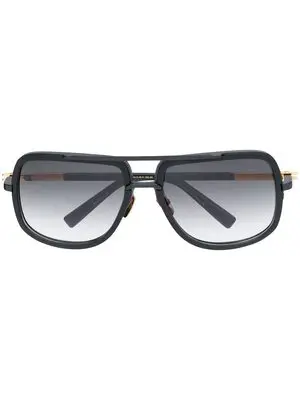 Dita Gradient Oversized Sunglasses - Black