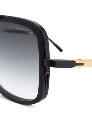 Dita Gradient Oversized Sunglasses - Black
