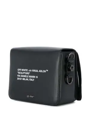 Off-White Fringed Flap Bag - Black