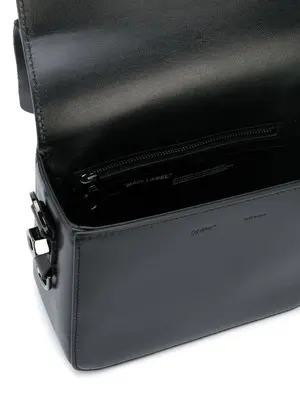 Off-White Fringed Flap Bag - Black
