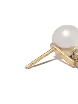 Delfina Delettrez 18kt Diamond And Pearl Earring