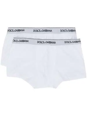 Dolce & Gabbana Logo-waistband Boxer Briefs - White