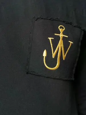 JW Anderson Logo Detail Cotton Sweater - Black